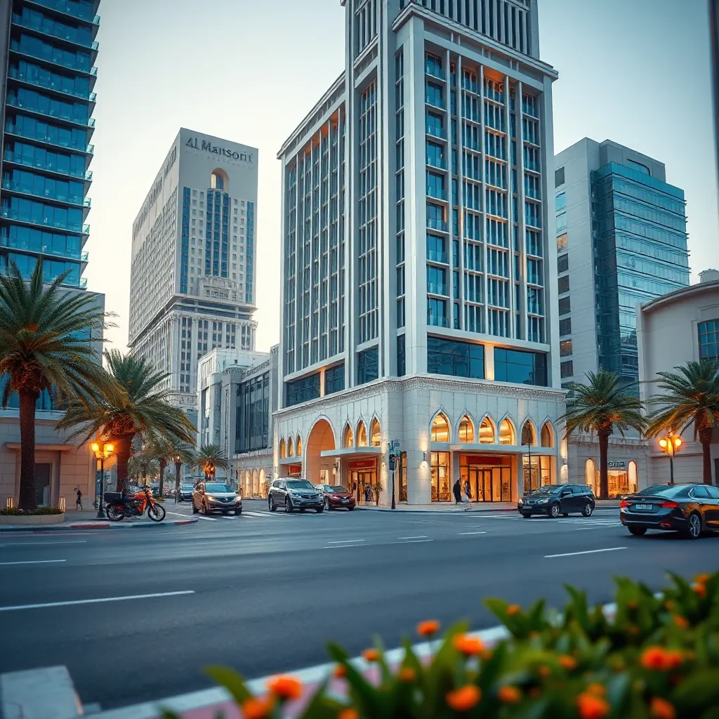 Al Mansoori Building and Hamdan Street Overview