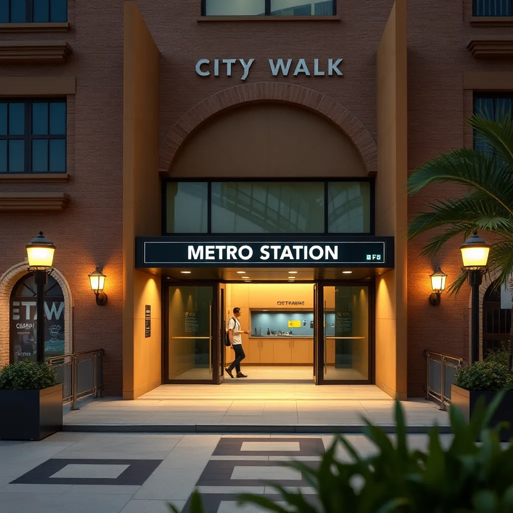 Finding the Nearest Metro Station to City Walk Dubai