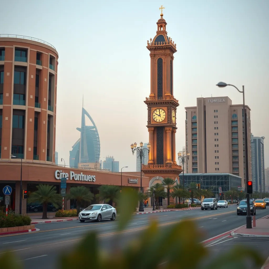 The Clock Tower of Dubai: A Landmark on Sheikh Zayed Road